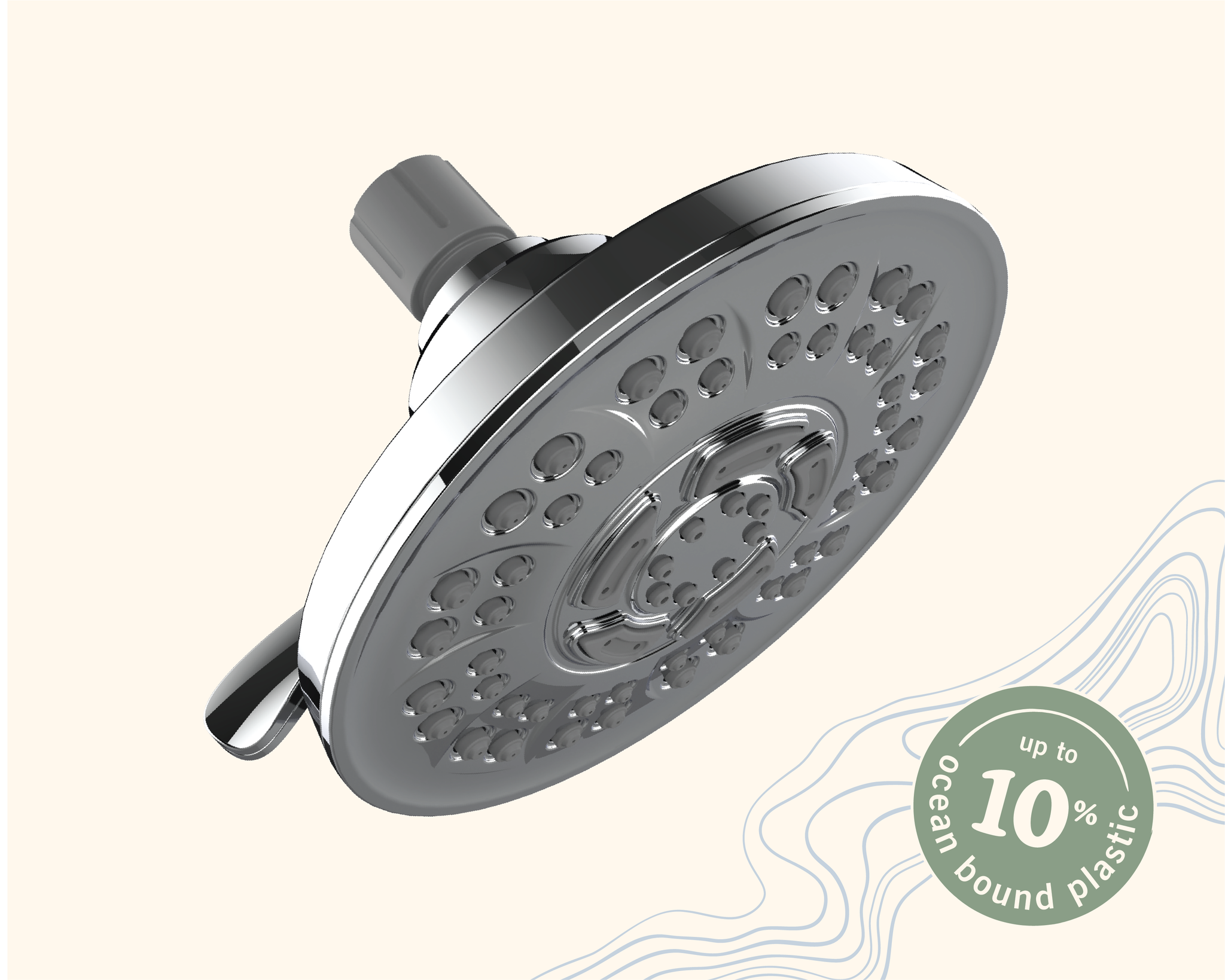 OCEAN PLASTIC SHOWER HEAD – First Wave The Innovation Lab at Delta ...